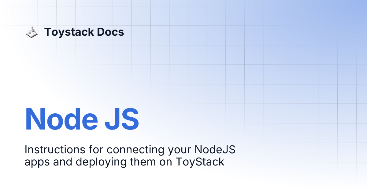 Node JS | Toystack Docs